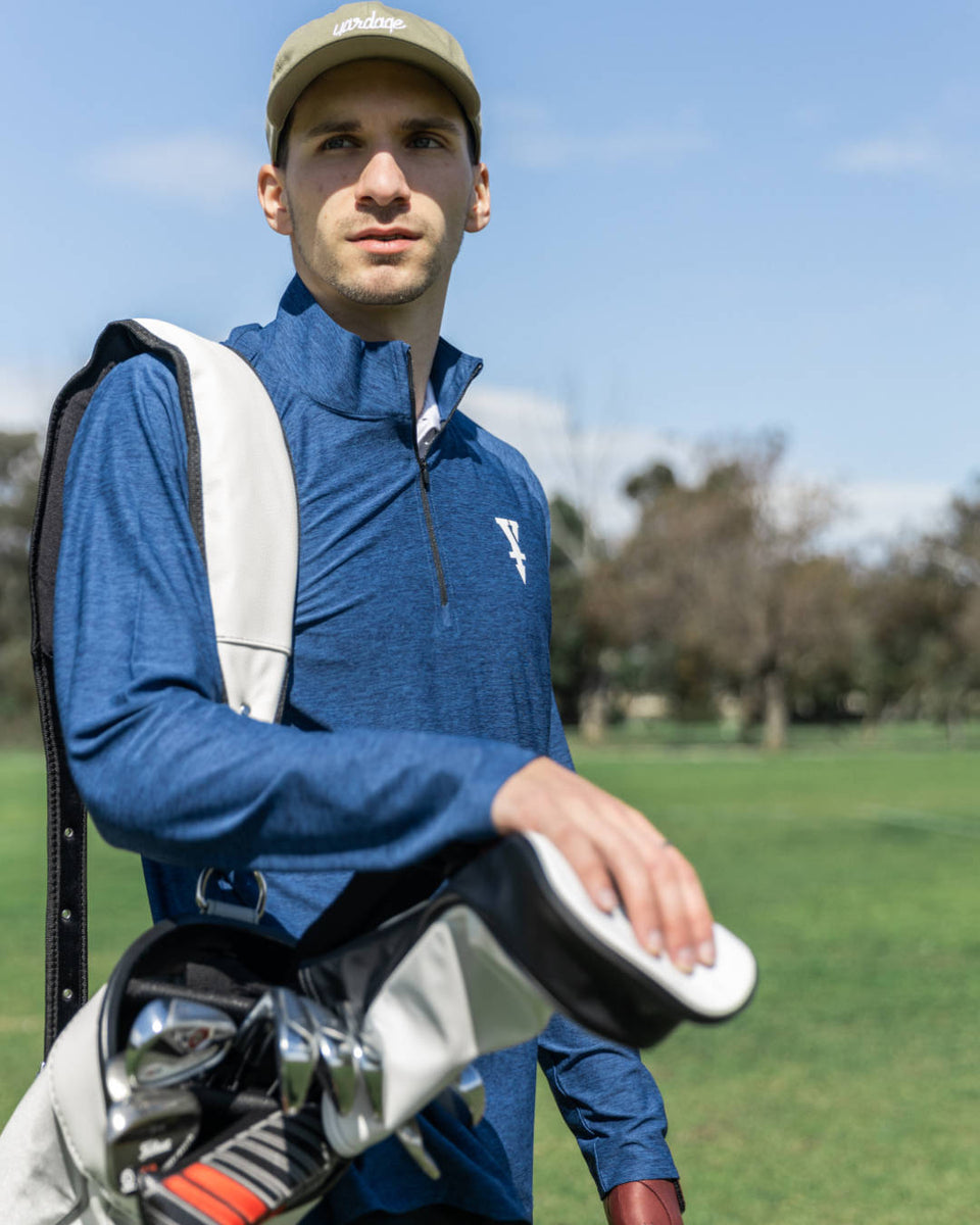 Midnight Blue Golf Mid-Layer | Golf Clothing Online | Yardage Golf